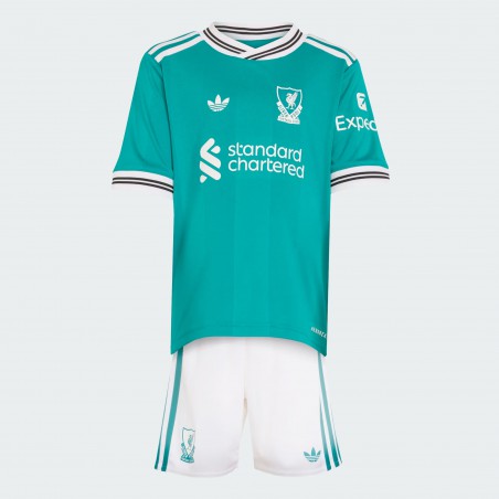 A8669 ชุดเซตฟุตบอลเด็กเล็ก adidas Liverpool FC 25/26 Third Mini Kit Kids